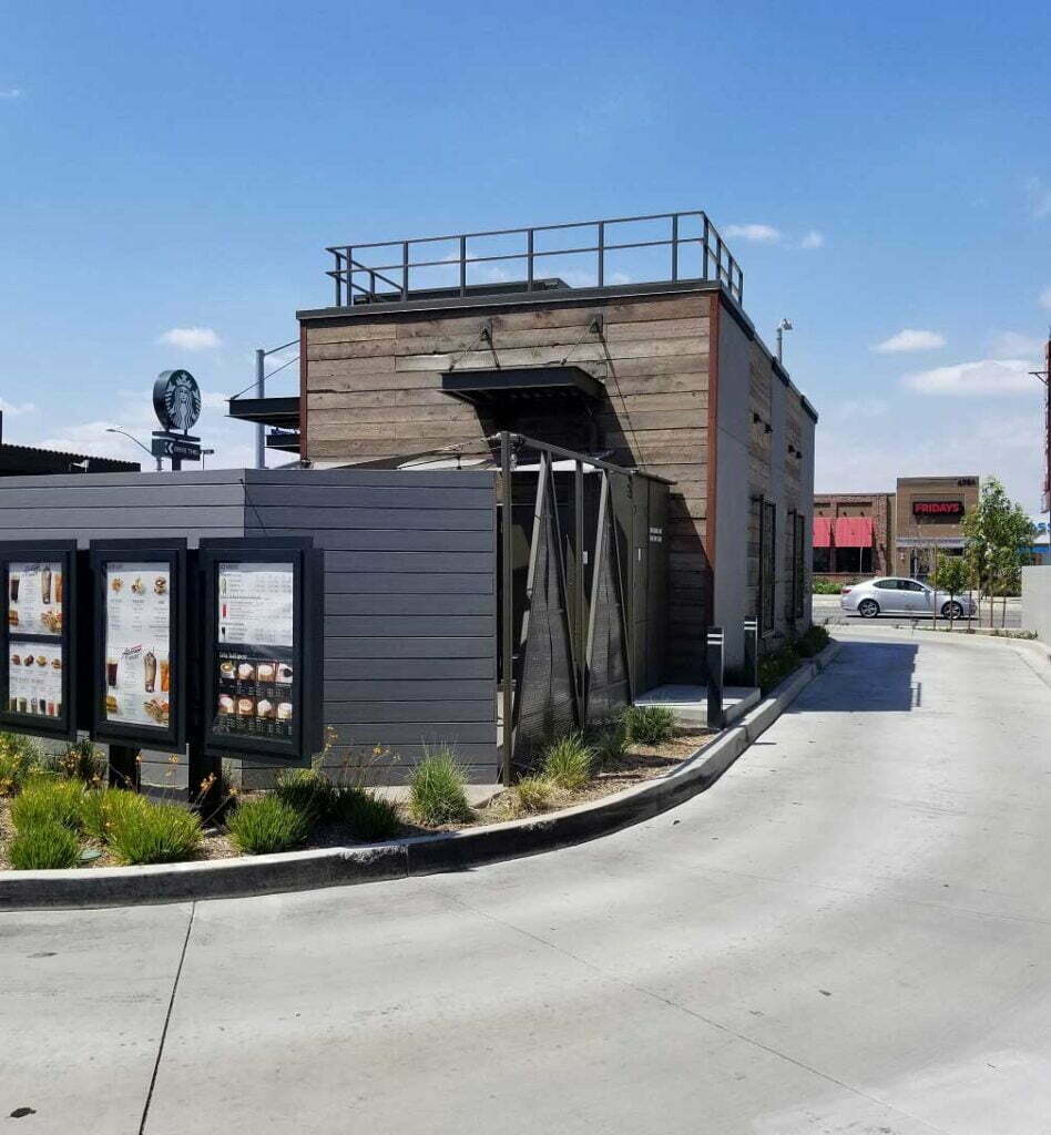 Cafenea Starbucks din constructie modulara tip container - Nomaad